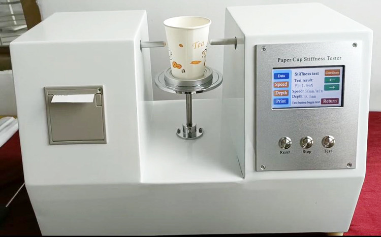 High Accuracy Touch Screen Paper Cup Stiffness Tester